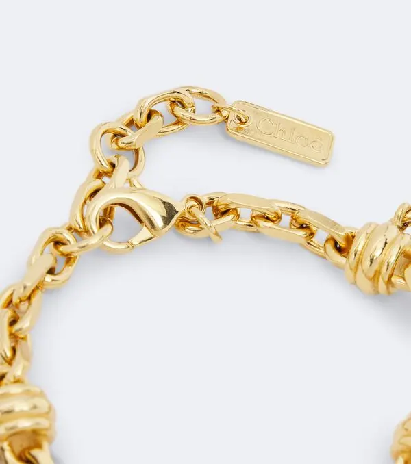 Chloé Embellished Enamel Charm Bracelet