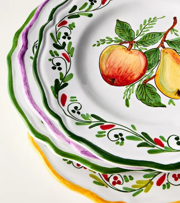 LES-OTTOMANS Set Of 4 Ceramic Plates