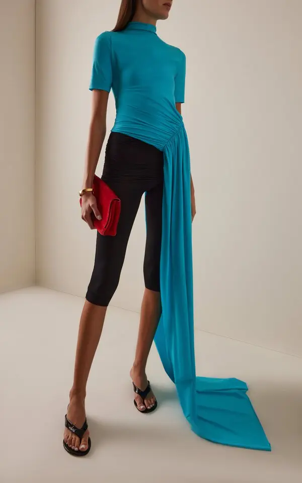 MAYGEL CORONEL Maréva Ruched Jersey Capri Pants