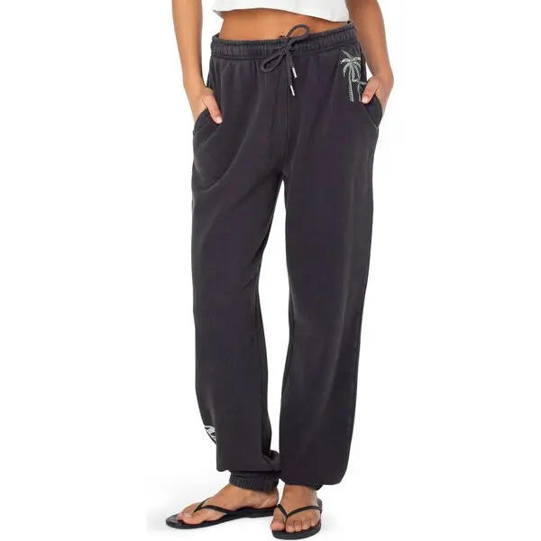 Roxy Maile Elastic Waist Sweatpants - Phantom