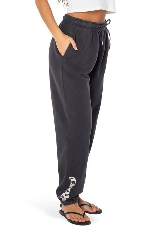 Roxy Maile Elastic Waist Sweatpants - Phantom