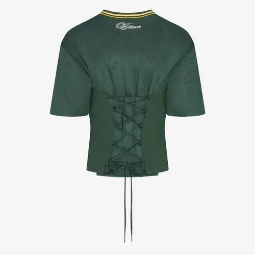 OFF SEASON Bay Packers Lace-back V-neck T-shirt