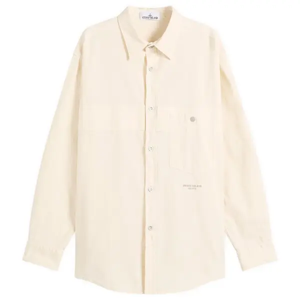 Stone Island Marina Cotton Nylon Panama Overshirt