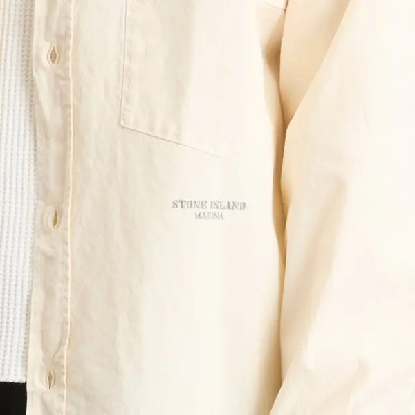 Stone Island Marina Cotton Nylon Panama Overshirt