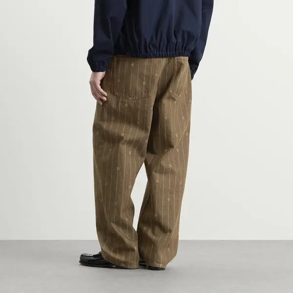 Drole De Monsieur Monogram Baggy Jeans