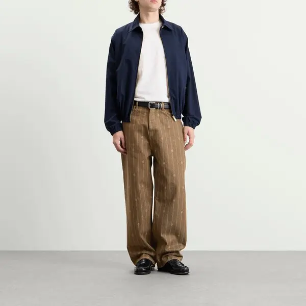 Drole De Monsieur Monogram Baggy Jeans