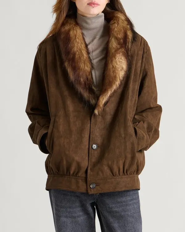 MAISON MARGIELA Faux Suede Jacket