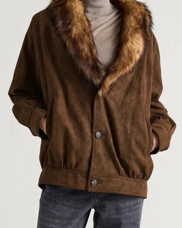MAISON MARGIELA Faux Suede Jacket