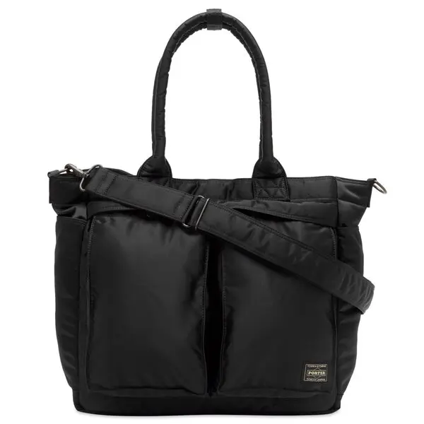 PORTER-YOSHIDA & CO Tanker Tote Bag Medium - Black