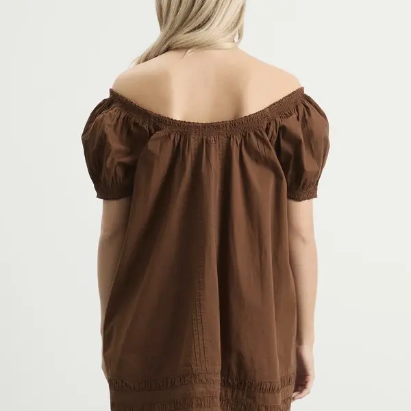 DAMSON MADDER Jayne Mini Dress - Choc