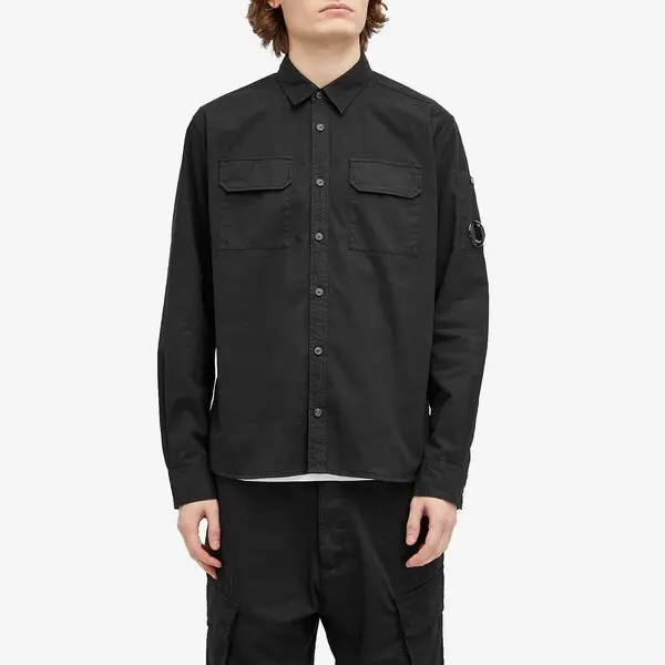 C.P. COMPANY Gabardine Lens Button Overshirt