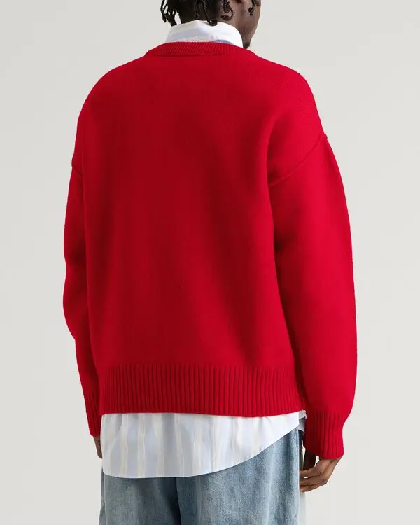 AMI Paris Crewneck Contrasted Adc Jumper