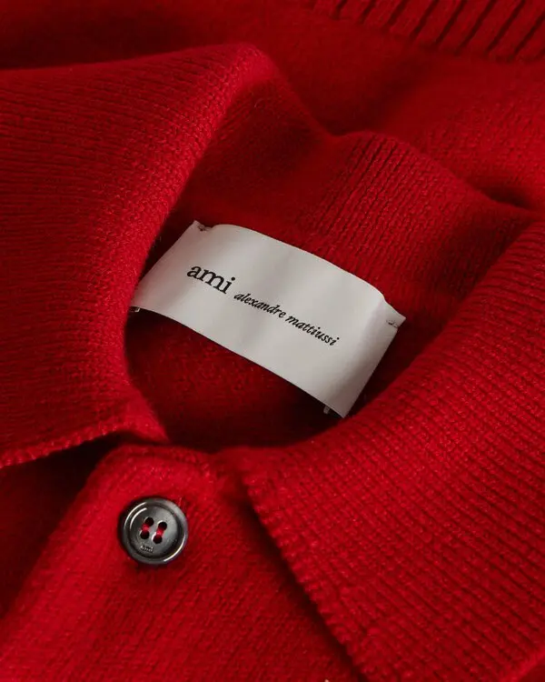 AMI Paris Contrasted Adc Polo