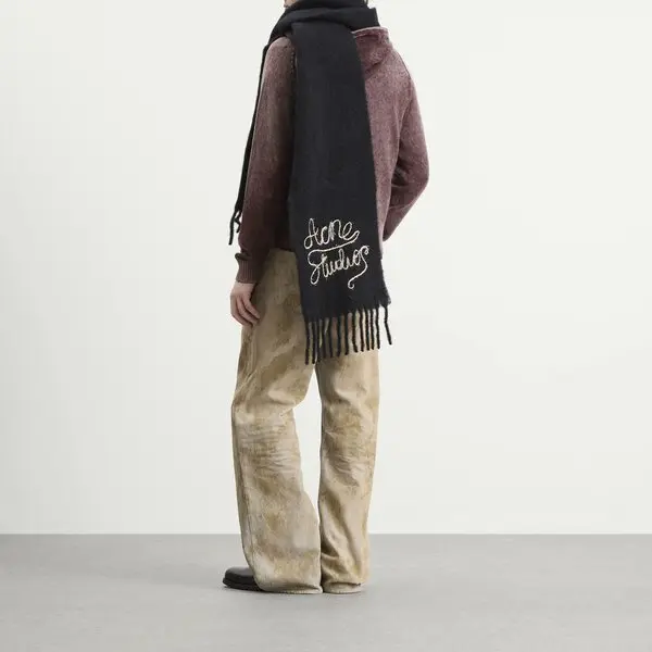 Acne Studios Vally Embroidered Scarf