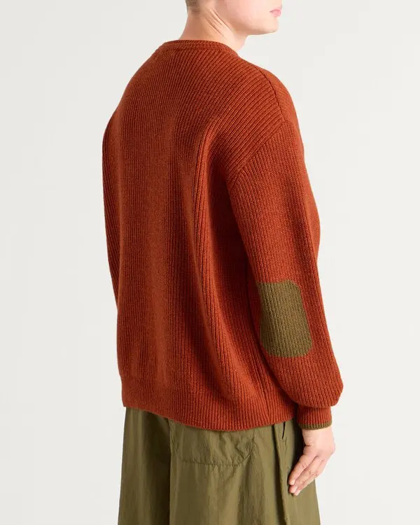 FRIZMWORKS Patch Round Pullover Knit