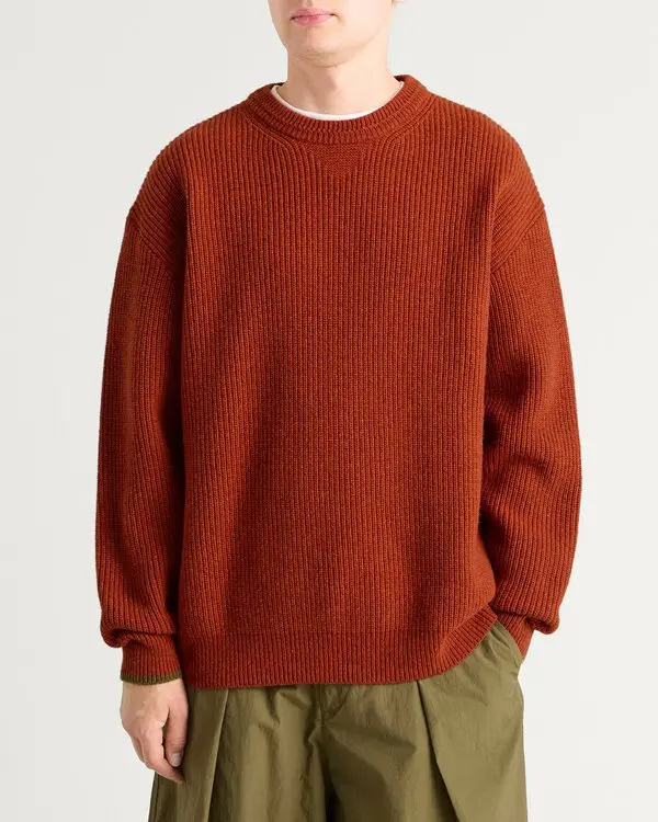 FRIZMWORKS Patch Round Pullover Knit