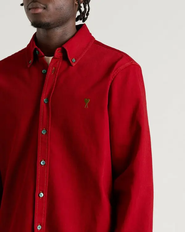 AMI Paris Cotton Button Down Adc Shirt