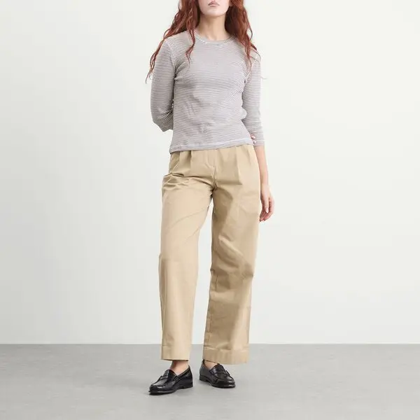 DUNST Wide Chino Trousers