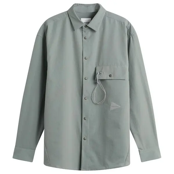 AND WANDER Dry Breathable Shirt - Blue Grey