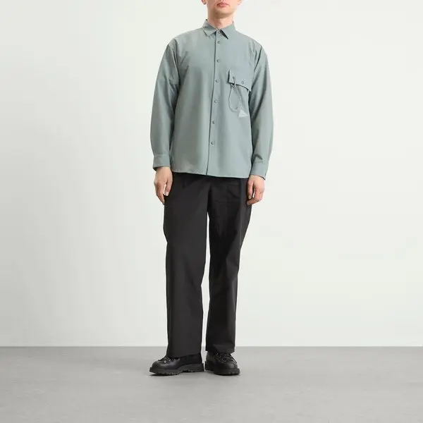 AND WANDER Dry Breathable Shirt - Blue Grey