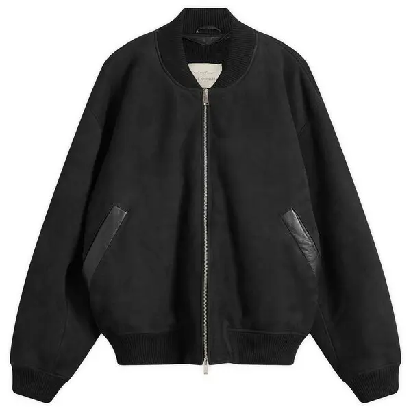 Studio Nicholson Shearling Leather Bomber Jacket