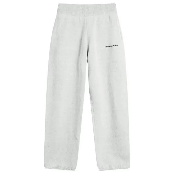 MKI MIYUKI ZOKU Mohair Blend Knit Wide Leg Joggers