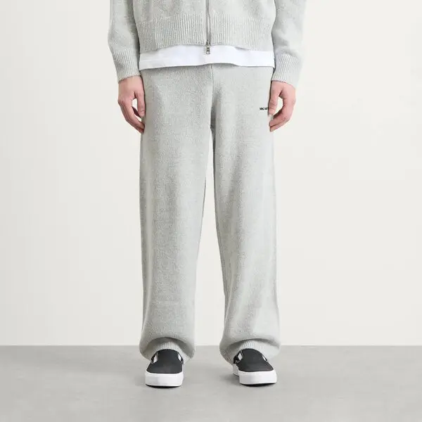 MKI MIYUKI ZOKU Mohair Blend Knit Wide Leg Joggers