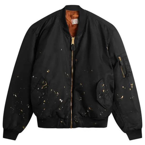 Mastercraft Union Washed Nylon Bomber Jacket