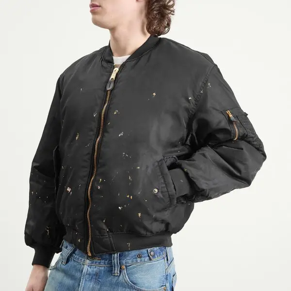 Mastercraft Union Washed Nylon Bomber Jacket