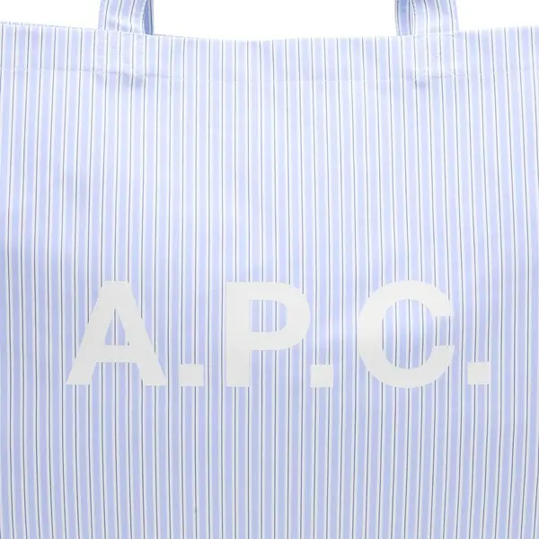 A.p.c. Striped Poplin Diane Shopping Tote