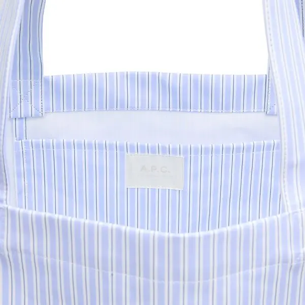 A.p.c. Striped Poplin Diane Shopping Tote