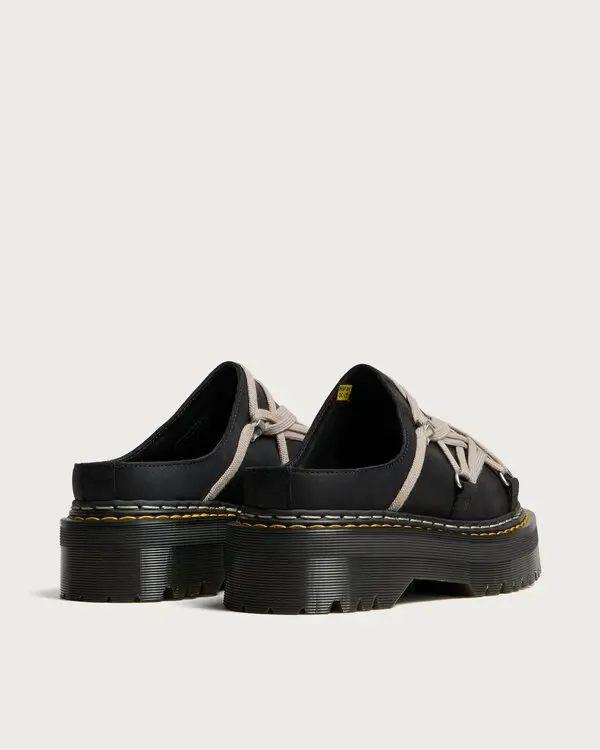 Rick Owens X Dr. Martens Quad Sole Megalace Mule