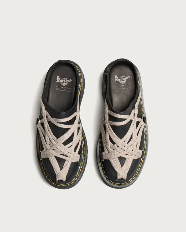 Rick Owens X Dr. Martens Quad Sole Megalace Mule