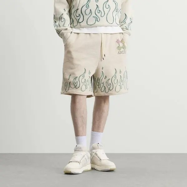 Amiri Ma Quad Flames Sweatshort