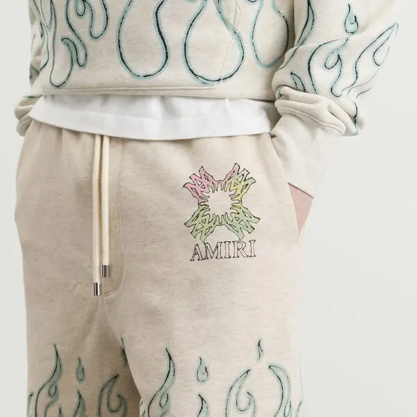 Amiri Ma Quad Flames Sweatshort