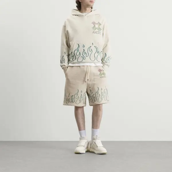 Amiri Ma Quad Flames Sweatshort