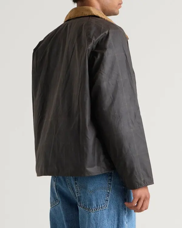 Barbour X Paul Smith Transport Windowpane Wax Jacket