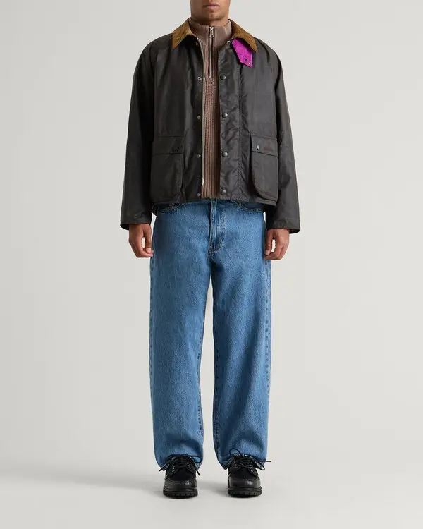 Barbour X Paul Smith Transport Windowpane Wax Jacket