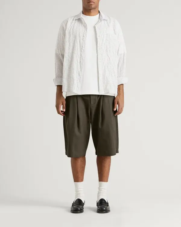 PORTER JAMES Double Pleated Shorts