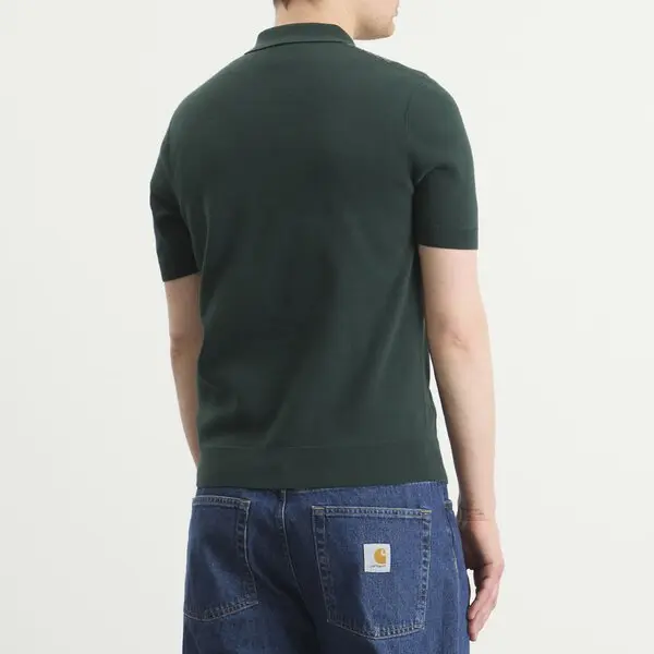 Fred Perry Panel Knitted Polo Shirt