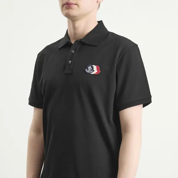Moncler Tripe Crest Polo Shirt
