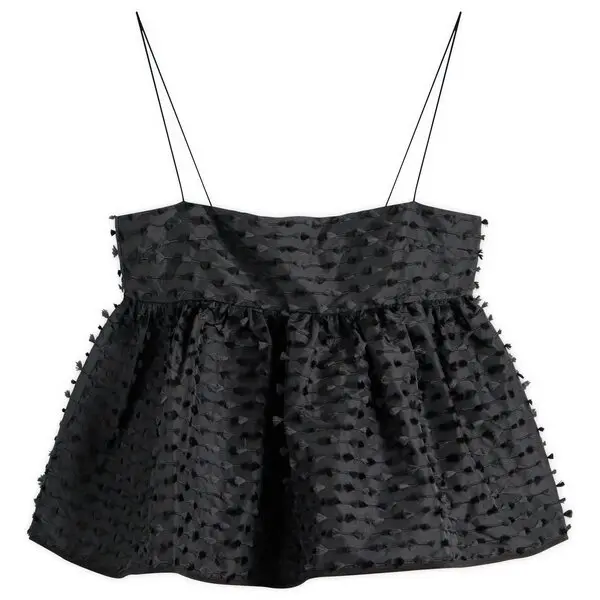 Cecilie Bahnsen Babette Top - Black