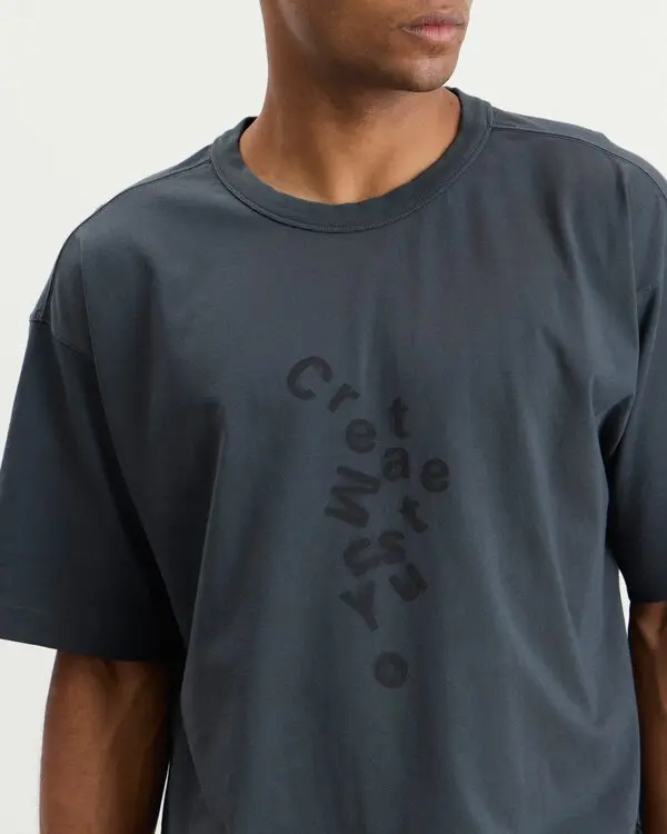 You Must Create Triple Scrambled Print T-shirt