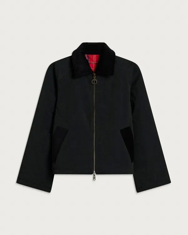 Barbour Dawn Reversible Casual Jacket - Black/cardinal
