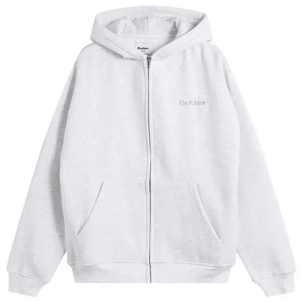 BUTTER GOODS Internationale Zip Hoodie - Ash