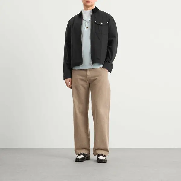 Drole De Monsieur Monogramme Open Weave Polo