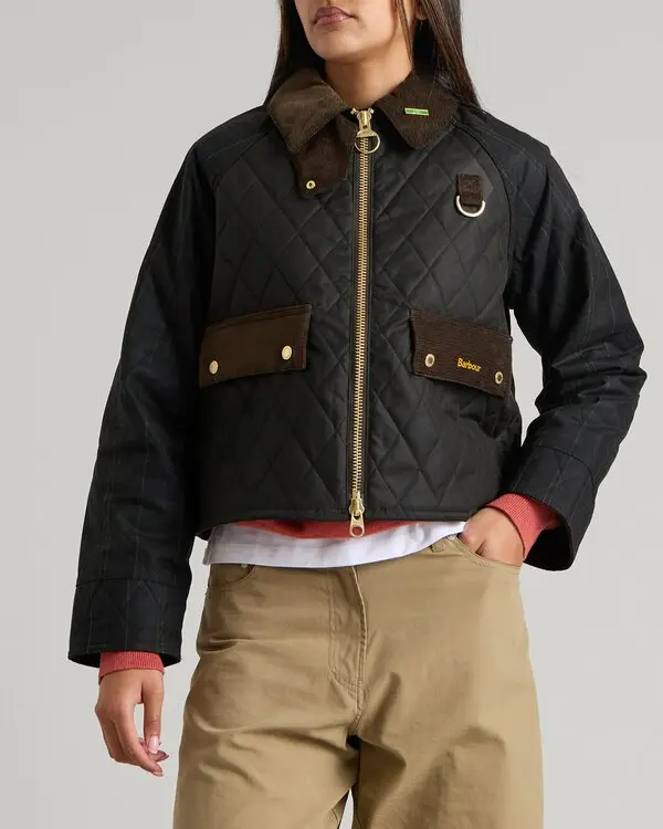 Barbour Reimagined Icons Quilted Spey Wax Jacket