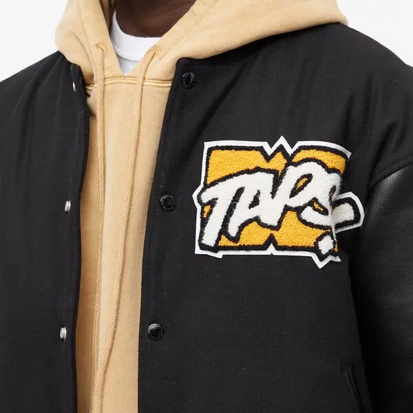 WTAPS Melton Toon Logo Varsity Jacket