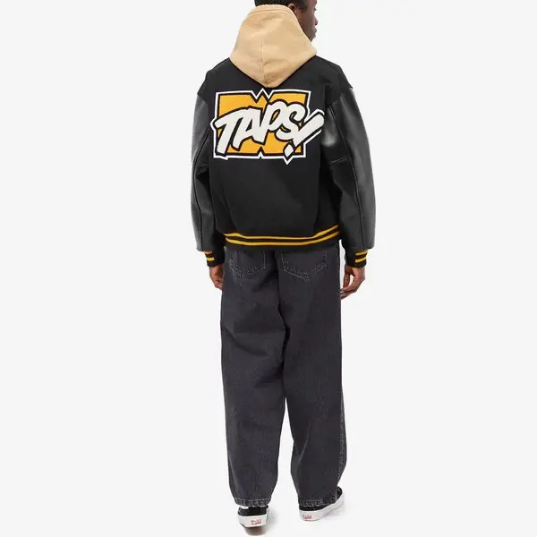WTAPS Melton Toon Logo Varsity Jacket