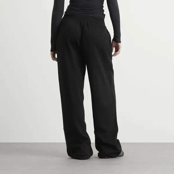 SKIMS Cotton Fleece Exposed Boxer Wide Leg Pants